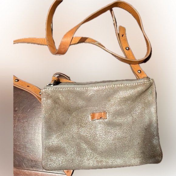 Jigsaw | Bags | Jigsaw Metallic Leather Crossbody Bag Rare | Poshmark
